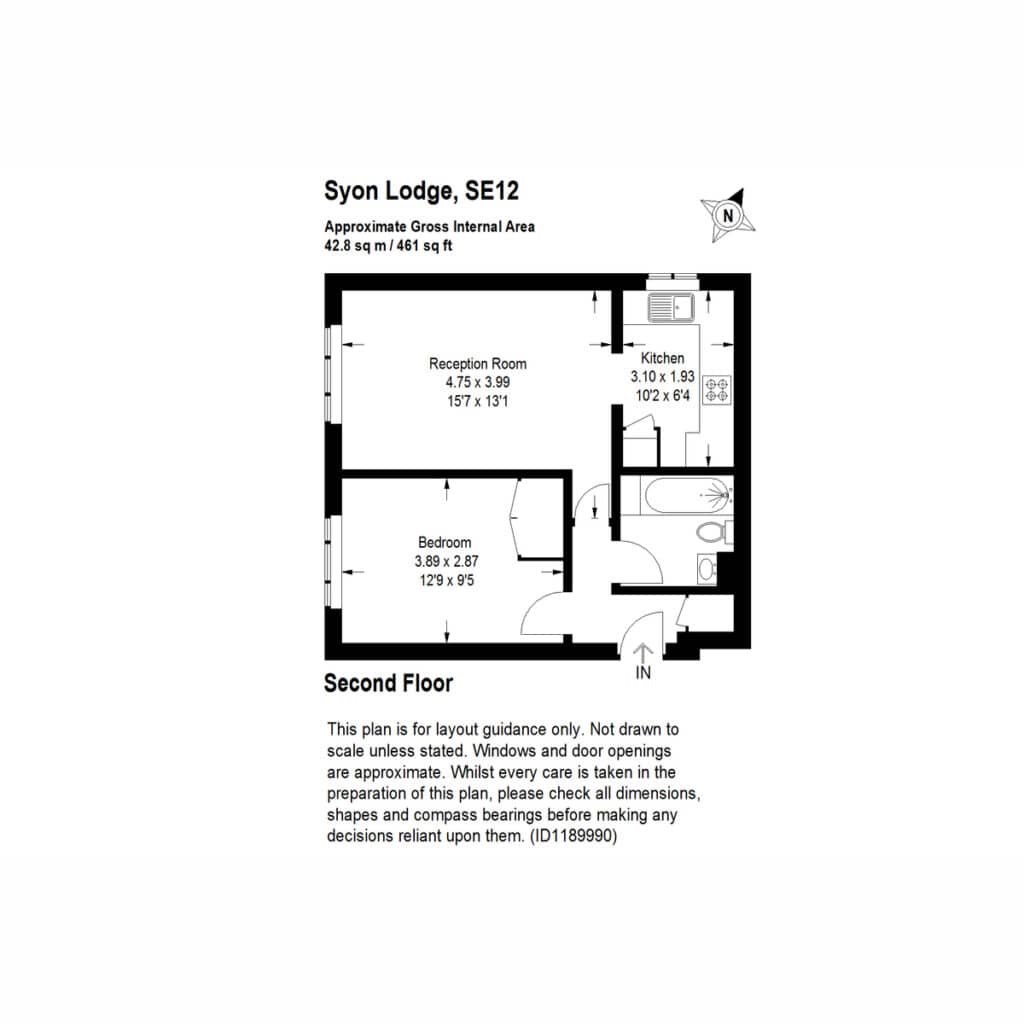 1 bedroom property for sale, Burnt Ash Hill, London - 25648313 - TAUK
